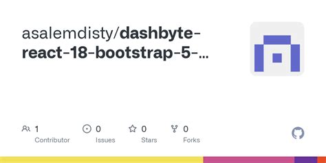 Github Asalemdistydashbyte React 18 Bootstrap 5 Dashboard Template
