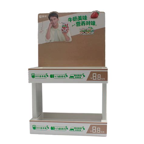 Plastic Combination Desktop Display Stand Milk Beverage Display Rack