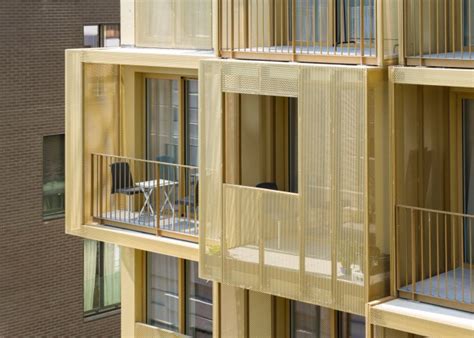 Hamonicmasson Completes Student Housing With A Facade Of Golden Cubes