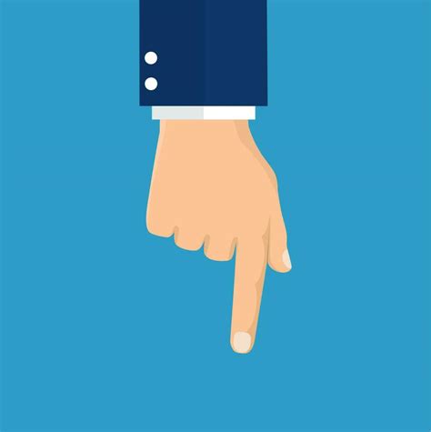 Hand Pointing With Index Finger Vector Art At Vecteezy