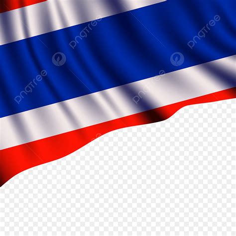 รูปเวกเตอร์ธงชาติไทยที่เหมือนจริง Png ประเทศไทย เวกเตอร์ ภาพประกอบภาพ Png และ เวกเตอร์