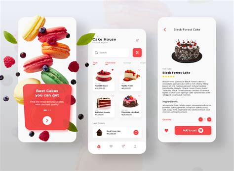 Cake Mobile UI Behance