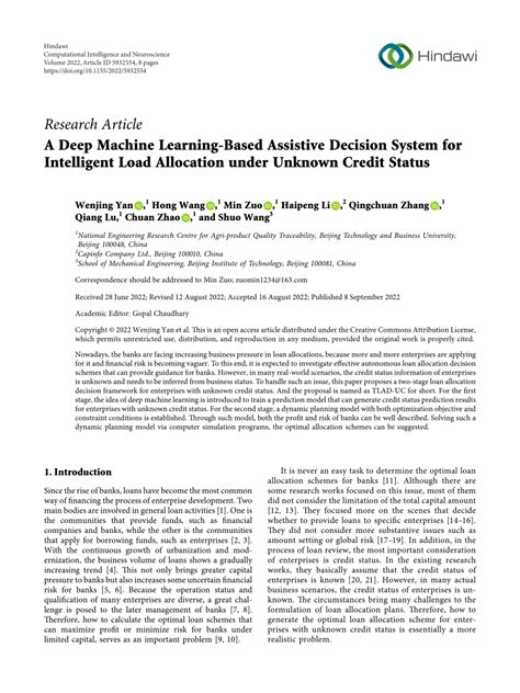 Pdf A Deep Machine Learning Based Assistive Decision System For