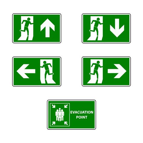 Evacuation Exit Sign