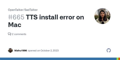 Tts Install Error On Mac · Issue 665 · Opentalkersadtalker · Github