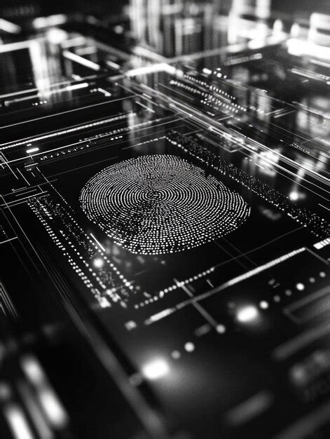 Electronic Component With Fingerprint Premium Ai Generated Image