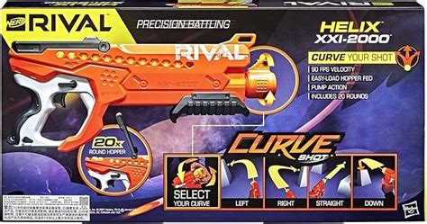 Nerf Rival Curve Shot Helix Xxi 2000 Blaster F2693