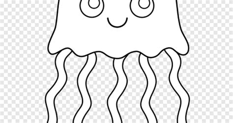 해파리 그림 색칠하기 책 해파리 흑백 그래픽 몹시 놀라게 하다 지역 Png Pngegg