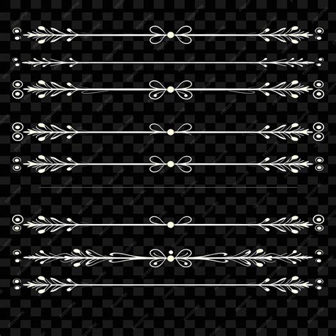 Decorative Borders Divide Perfect For Use As Decorative Separators In Designs Or Docu Premium