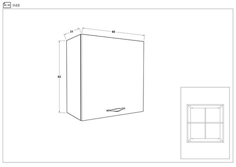 Кухненски шкаф за аспиратор Дакота 49 Мебели Виденов