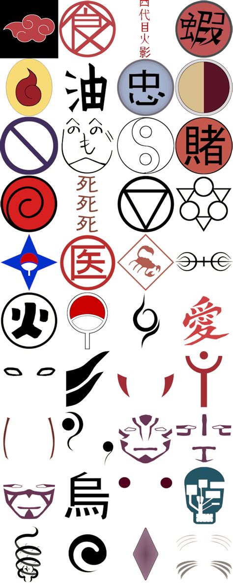Naruto Symbols Printable
