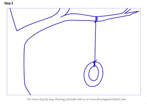 How To Draw Tire Swing On Tree Other Places Step By Step DrawingTutorials Com