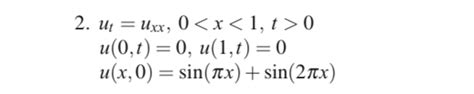 Solved Solve The Following Initial Boundary Value Problems