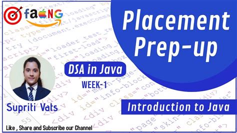 introduction to java dsa in java placement prep up series youtube