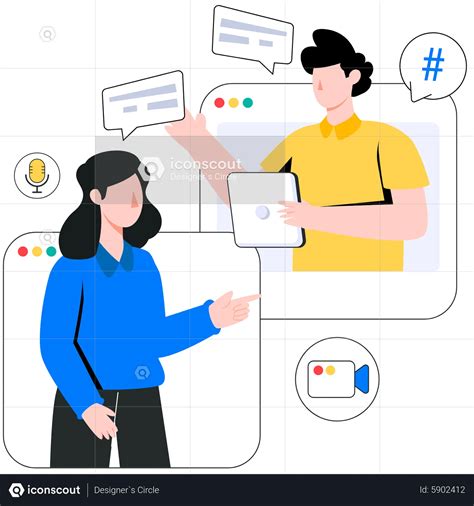 Video Calling Animated Illustration Download In Json Lottie Or Mp4 Format