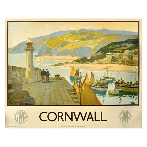 Original Vintage Great Western Railway Travel Poster Advertising Somerset By Gwr At 1stdibs
