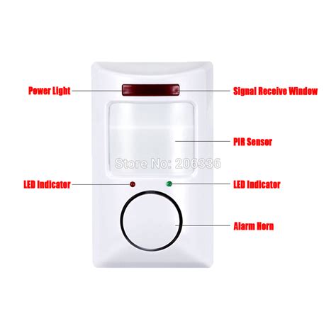 Security Portable 105db Pir Motion Detector Infrar Grandado