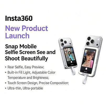 Insta360 This Phone Features A Rear Mounted Selfie Display Screen With