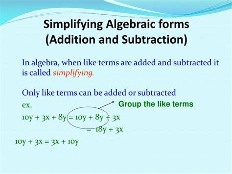 PPT ALGEBRAIC EXPRESSION PowerPoint Presentation Free Download ID 3405277