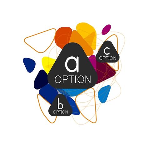 Планировка дизайна инфографики треугольника Премиум векторы