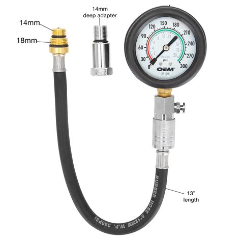 Oemtools 27138 Compression Tester Gauge Set Amazonca Tools And Home
