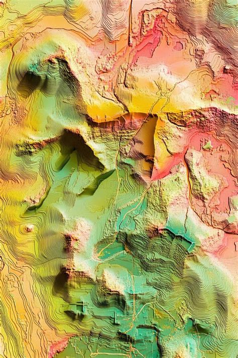 Detailed Lidar Gis Map Of A River Basin Highlighting Elevation Gradients Drainage Patterns And