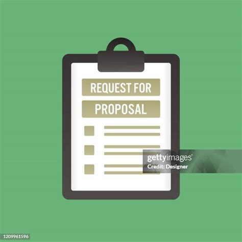 request for proposal flat icon flat vector illustration symbol design