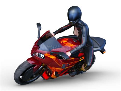 3d Cg Rendering Of Rider Stock Illustration Illustration Of Active