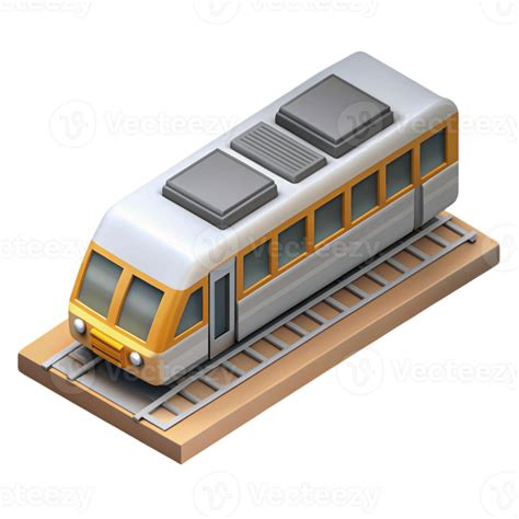 3d Isométrique Icône De Train 44788043 Png