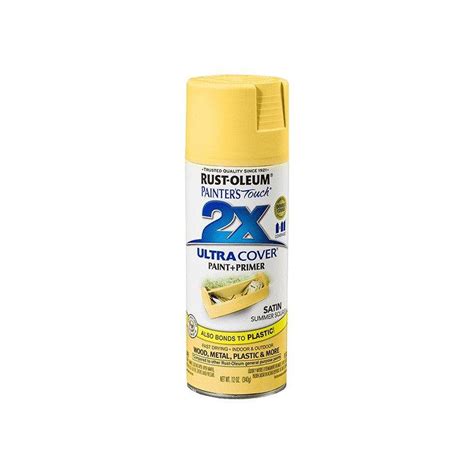 ספריי צבע Rust Oleum X2 Satin Summer Squash מחסן עצים בית מעץ
