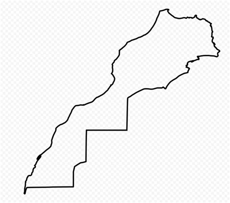 Hd Morocco Map Outline Png Citypng