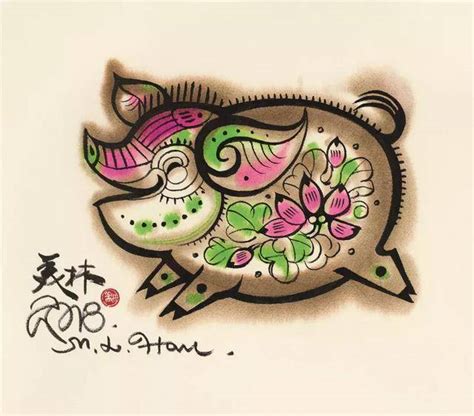 图腾猪猪图腾大山谷图库
