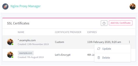 Update Custom Ssl Certificate · Issue 239 · Nginxproxymanagernginx Proxy Manager · Github