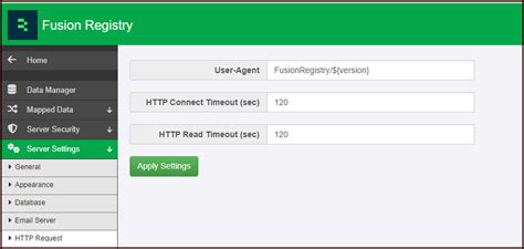 Server Settings Request Fusion Registry Wiki