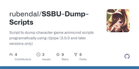 Github Rubendalssbu Dump Scripts Script To Dump Character Game Animcmd Scripts