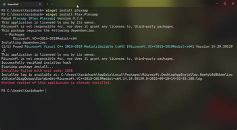 Package Issue Plexplexamp · Issue 79999 · Microsoftwinget Pkgs · Github