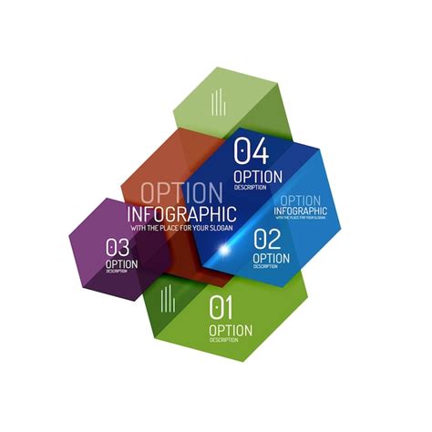 Шаблоны векторных инфографических диаграмм для бизнес фона пронумерованные баннеры графический