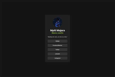 Frontend Mentor Social Links Profile With Next Js And Tailwind Css Coding Challenge Solution