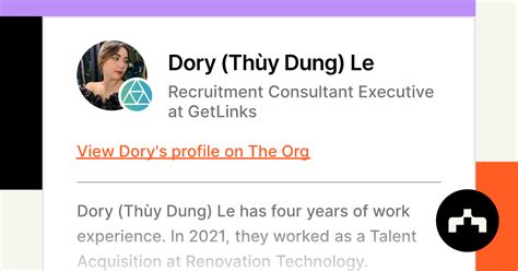 Dory Thùy Dung Le Recruitment Consultant Executive At Getlinks