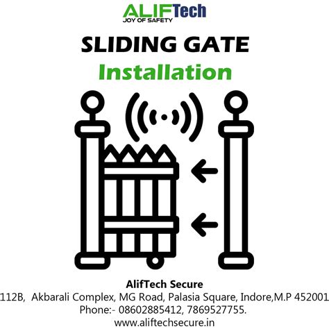 AUTOMATIC SLIDING GATE INSTALLATION AlifTech Secure
