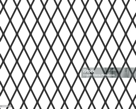 대각선 크로스 라인 그리드 원활한 패턴입니다 기하학적 다이아몬드 질감 흰색 바탕에 검은색 대각선 메쉬 미니멀한 퀼팅 원단 금속 와이어 울타리 패턴입니다 벡터 그림 바둑판에