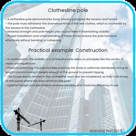 Clothesline Pole Stability Load Capacity And Design
