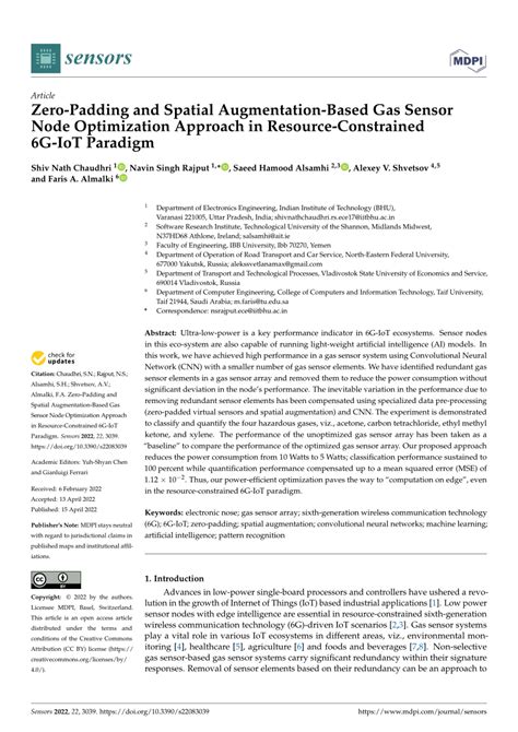 Pdf Zero Padding And Spatial Augmentation Based Gas Sensor Node