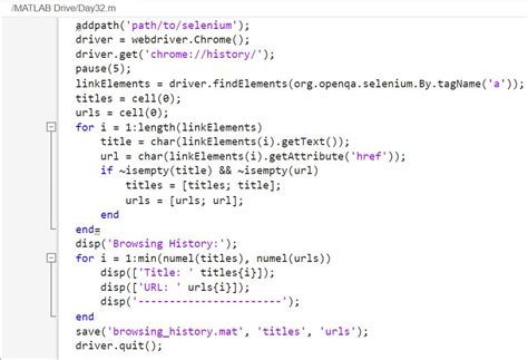 Day32 Of My Matlab Challenge Chromes Browsing History Utsav Mishra