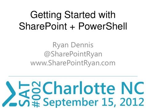 Intro To Sharepoint Powershell