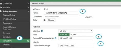 NAT Reflection FortiGate Firewall Network Interview