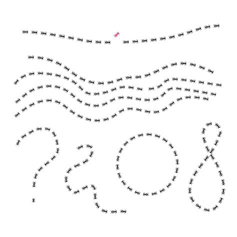 Premium Vector Ant Trail Illustration Insect Path To The Home Stock Vector Illustration