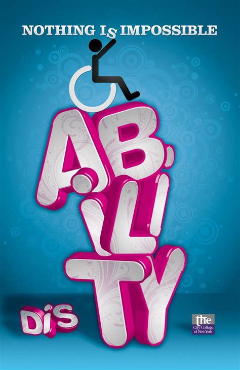 Disability Awareness Poster Ideas Minimalist Poster Store