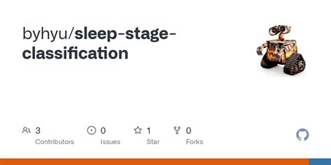 GitHub Byhyu Sleep Stage Classification