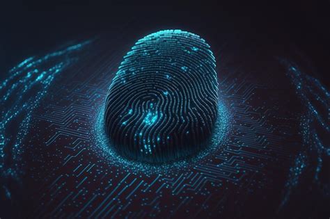 Premium Ai Image 3d Illustration Fingerprint Scan Provides Security Access With Biometrics